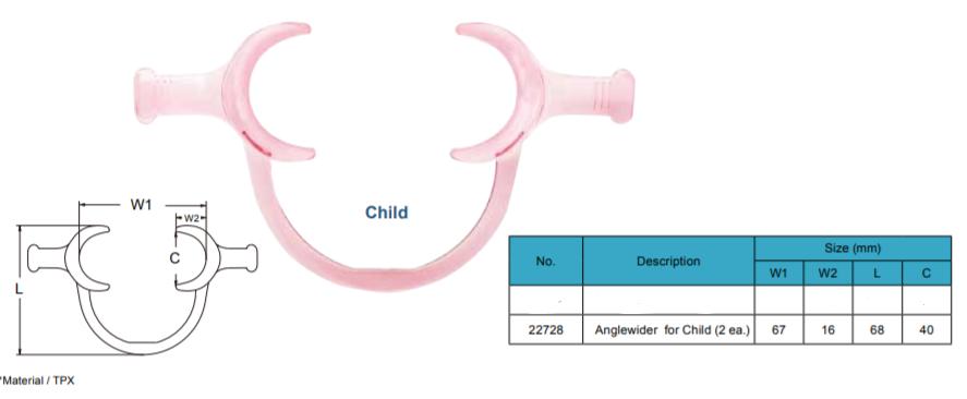 Cheek Retractor, Anglewider, Child (2 pack) – Collaborative Dental